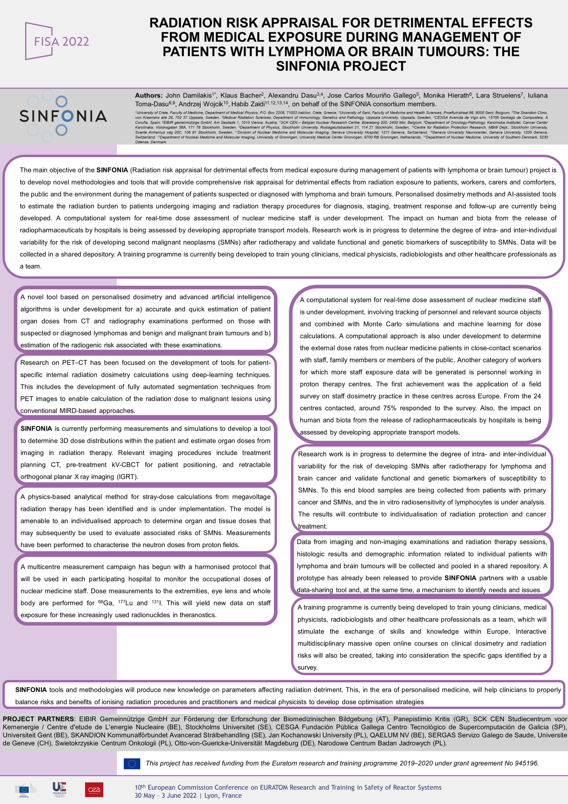 SINFONIA at the FISA 2022 & EURADWASTE ’22 conference - Sinfonia